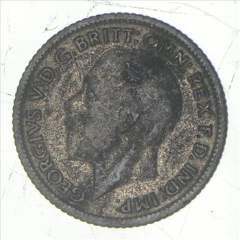 SILVER - Roughly the Size of a Nickel - 1929 Great Britain 6 Pence ...