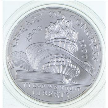 SILVER Unc 2000-P Library of Congress Bicentennial Commemorative US ...