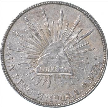 SILVER - WORLD COIN - 1904 Mexico 1 Peso - World Silver Coin | Property ...