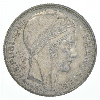 SILVER - WORLD COIN - 1938 France 20 Francs - World Silver Coin ...