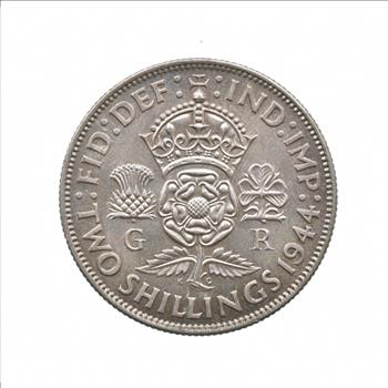 SILVER - WORLD Coin - 1944 Great Britain 2 Shillings - World Silver ...