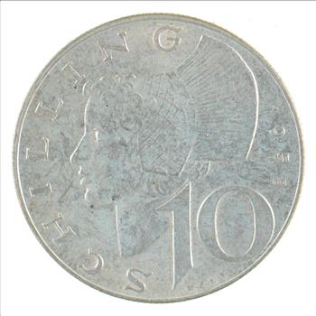 SILVER - WORLD Coin - 1958 Austria 10 Schilling - World Silver Coin ...