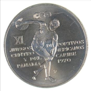SILVER - WORLD COIN - 1970 Panama 5 Balboas - World Silver Coin ...