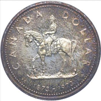 SILVER - WORLD Coin - 1973 Canada 1 Dollar - World Silver Coin ...