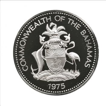 SILVER - WORLD COIN - 1975 Bahamas Islands 2 Dollars - World Silver ...