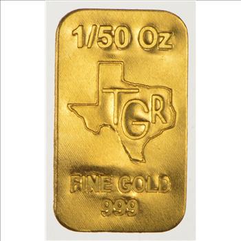 TGR 999 Fine Gold Bar 1/50 Troy OZ. | Property Room