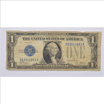 TOUGH - 1928 $1.00 Funny Back - Silver Certificate - Monopoly Money ...