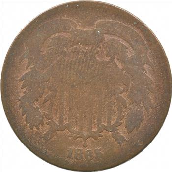 TWO CENT - 1865 US TWO 2 Cent Piece - First Coin with In God We Trust ...