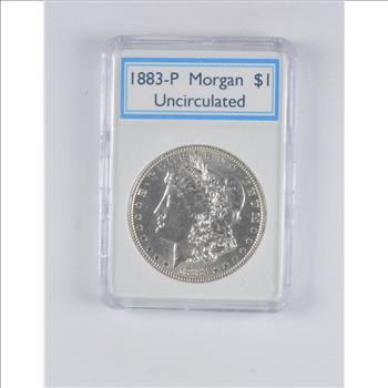 Unc 1883-P Morgan Silver Dollar - Slabbed | Property Room