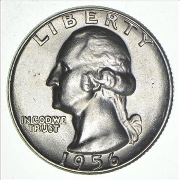 Unc 1956 Washington 90% Silver United States Quarter | Property Room