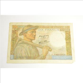 Vintage Franc Paper Money - Highly Collectible - Great Artwork ...