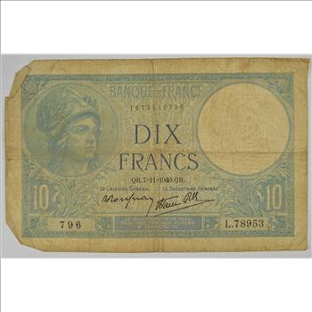 Vintage Franc Paper Money - Highly Collectible - Great Artwork ...
