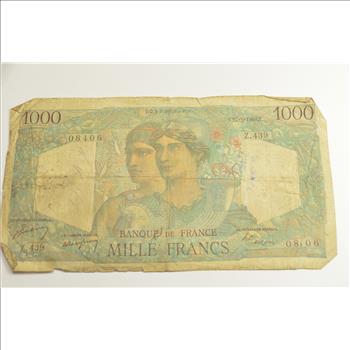 Vintage Franc Paper Money - Highly Collectible - Great Artwork ...