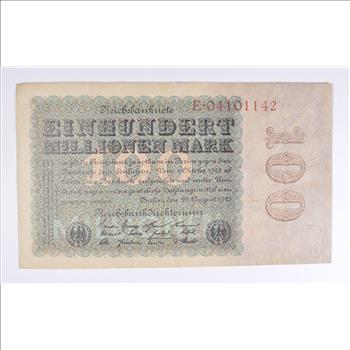 Vintage Germany Paper Money Currency - Historic German Note | Property Room