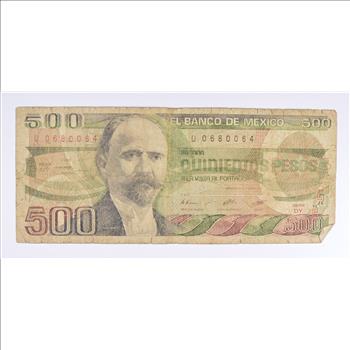 Vintage Mexican Paper Money Currency - Collectible Note | Property Room