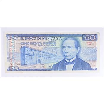 Vintage Mexican Paper Money Currency - Collectible Note | Property Room