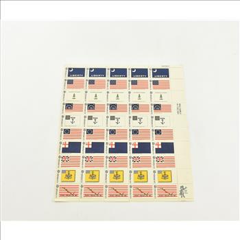 VINTAGE - UNUSED Entire SHEET Real USPS Postage Stamps! | Property Room
