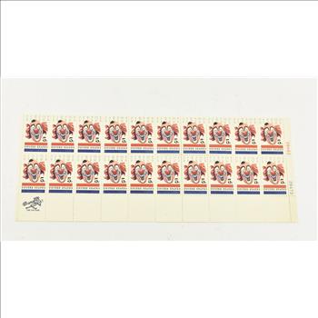 VINTAGE - UNUSED Entire SHEET Real USPS Postage Stamps! | Property Room