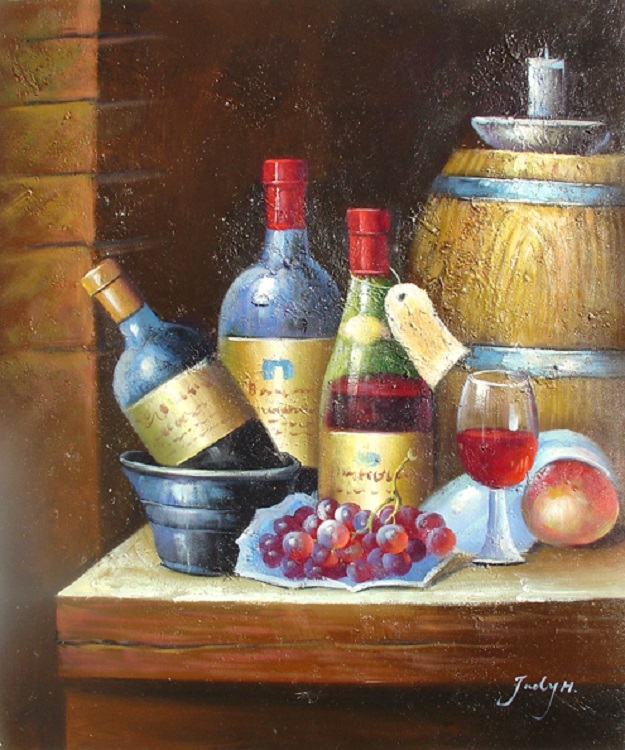 Merlot - Hand Painted Oil on Canvas | Property Room