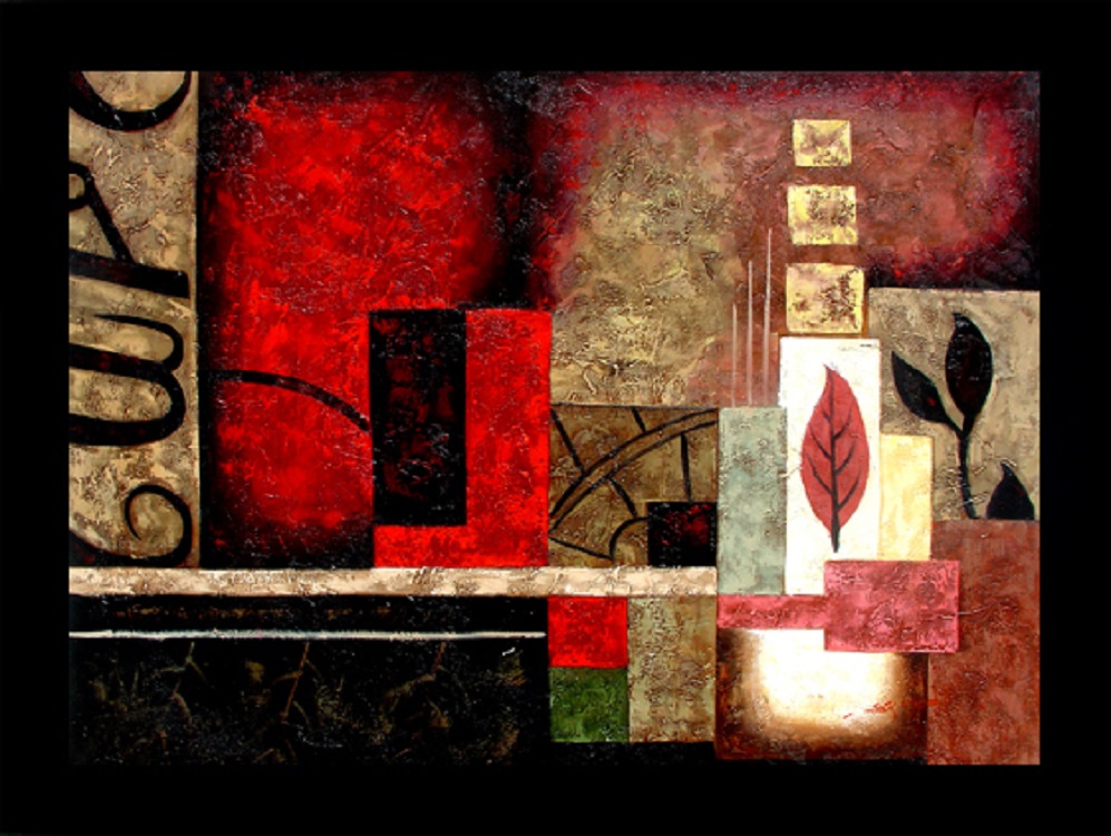 Autumn Leaves - Hand Painted on canvas 20X24” Stretched and Framed with ...