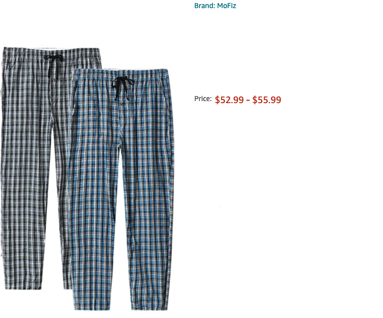 PAJAMA PANTS 2 Pair - SIZE L/XL | Property Room