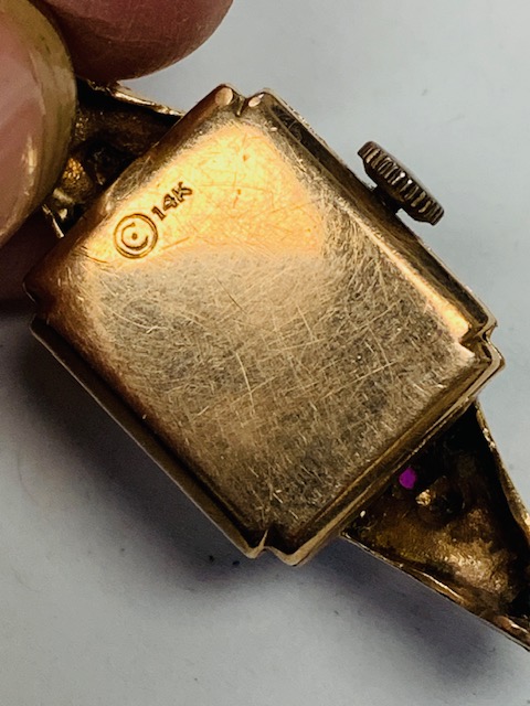 Helbros 14kt Gold & Diamond Watch | Property Room