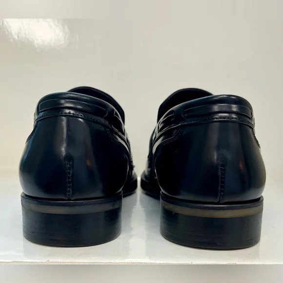 Jimmy Choo Black Shiny Calf Leather Loafer, 9 | Property Room