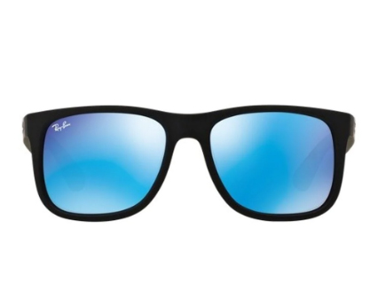 RAY BAN Sunglasses - Unisex - 4169 - Black / BLue Mirror- Retail $220. ...