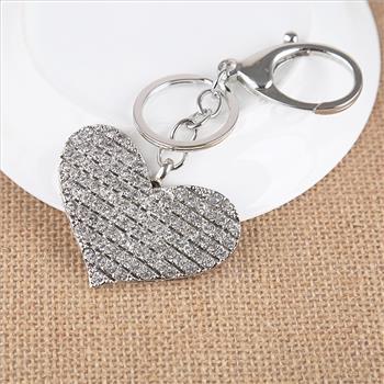 Silver Heart Charm/Key Chain | Property Room
