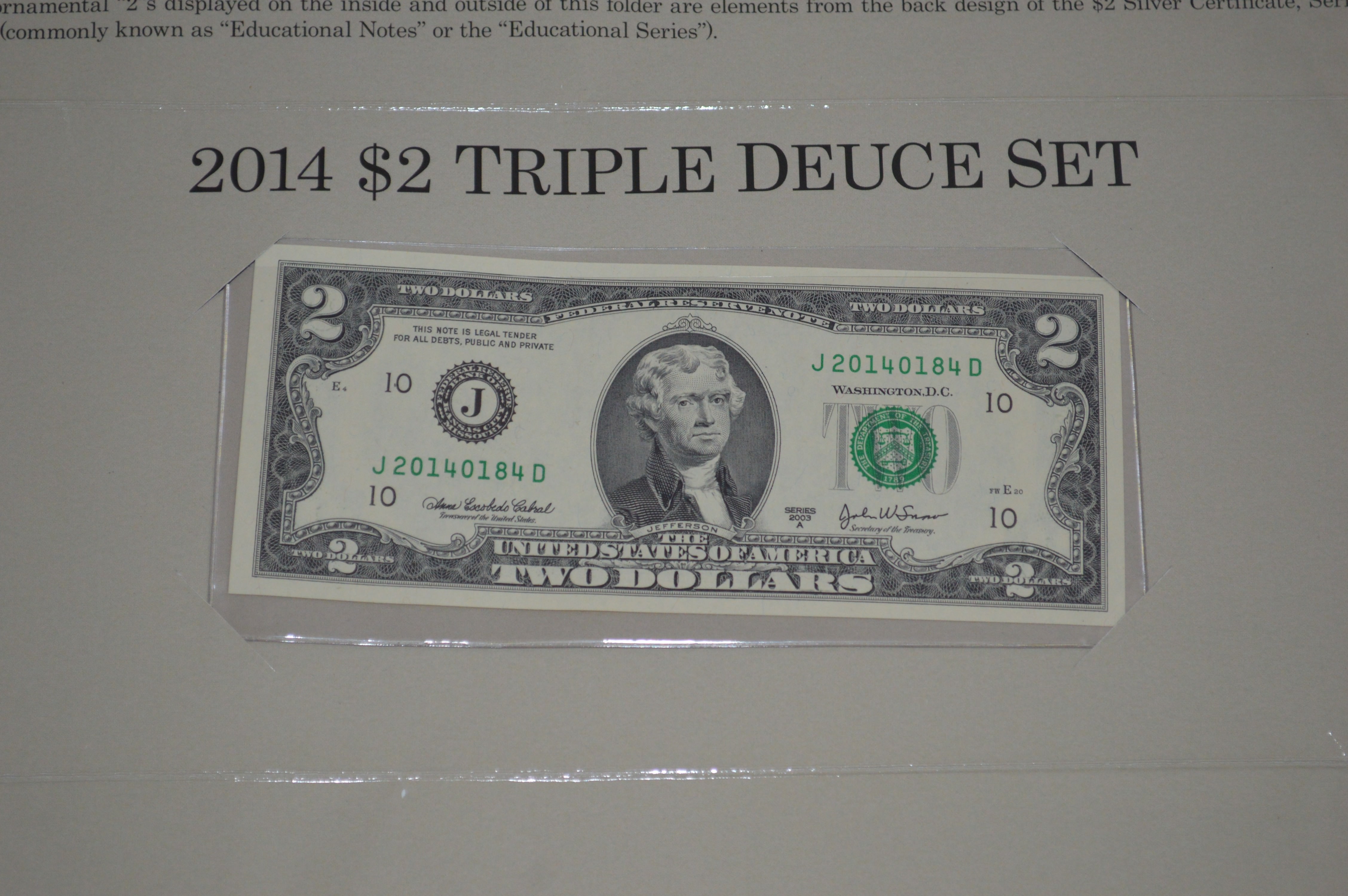 2014 $2 Triple Deuce Set | Property Room
