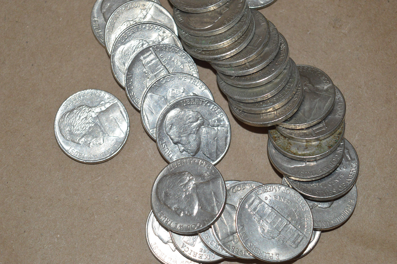 Roll of Assorted US Nickels | Property Room