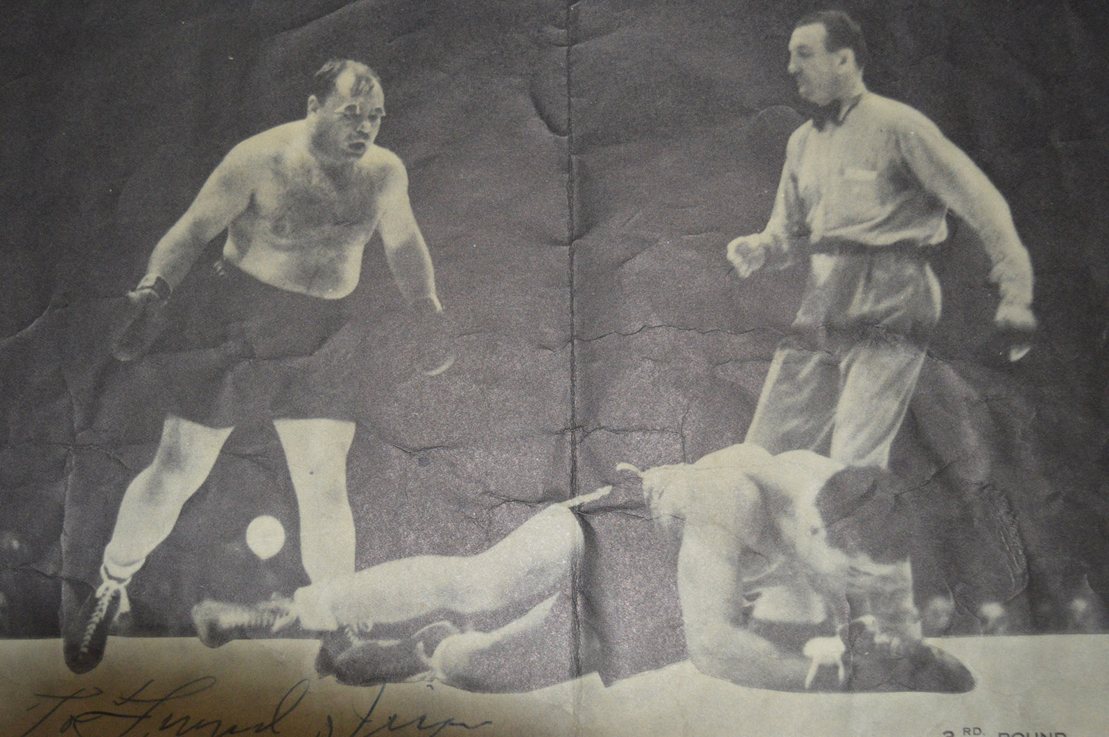 Tony Galento Autographed Boxing Poster | Property Room