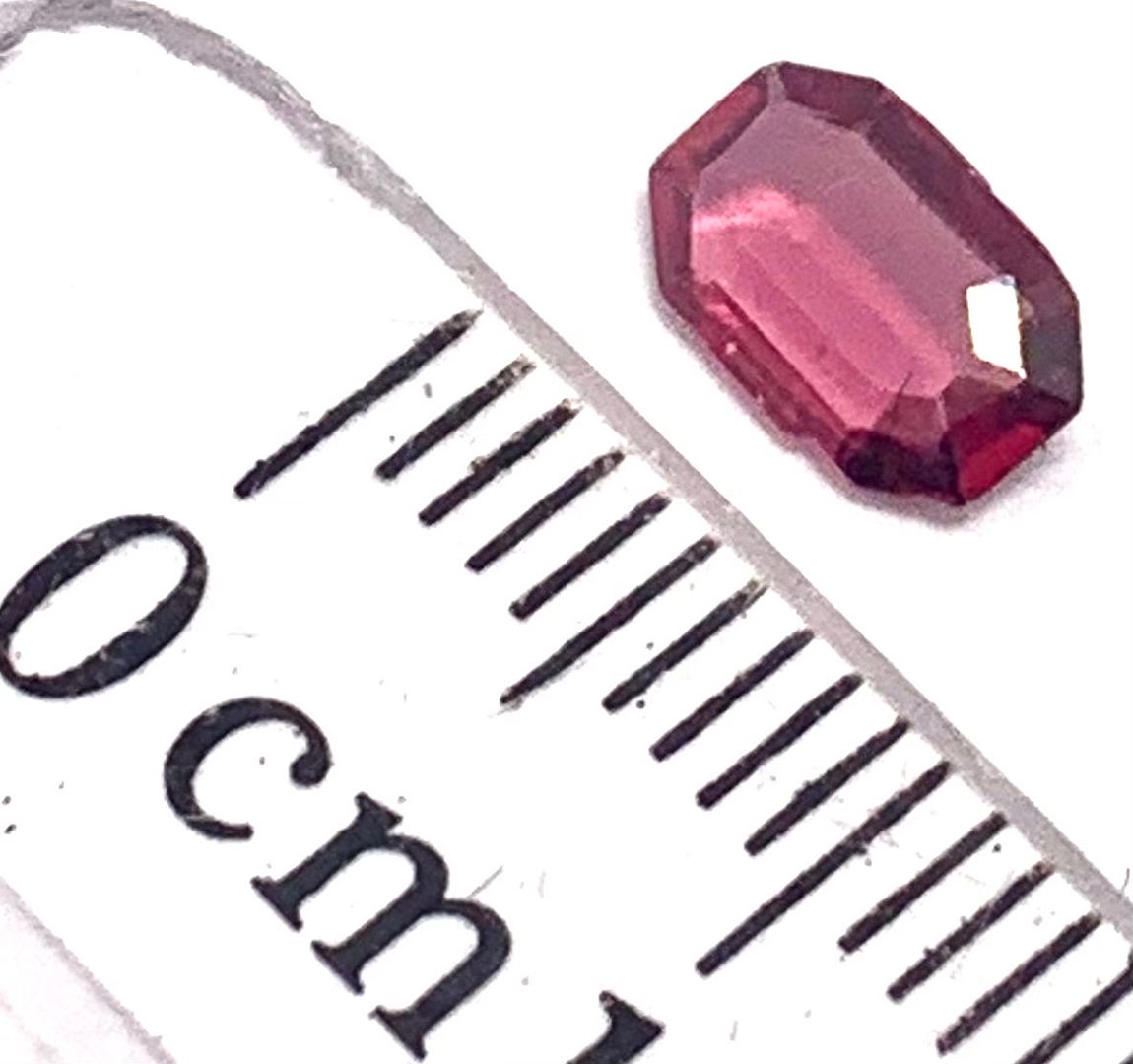 0.64ctw Natural Cushion Cut African Rhodolite Garnet (Chipped) Loose ...