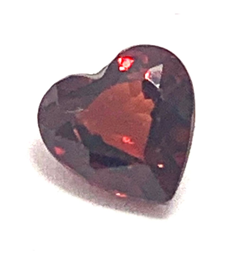1.19ctw Natural Heart Shape Cut African Rhodolite Garnet Loose Stone ...
