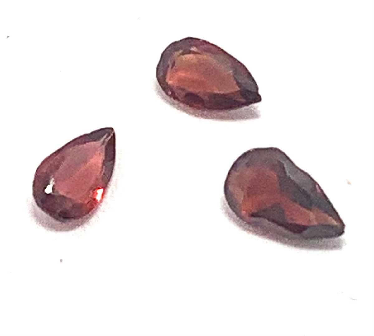 1.19ctw Natural Pershare Cut African Rhodolite Garnet 3 Matching Loose ...