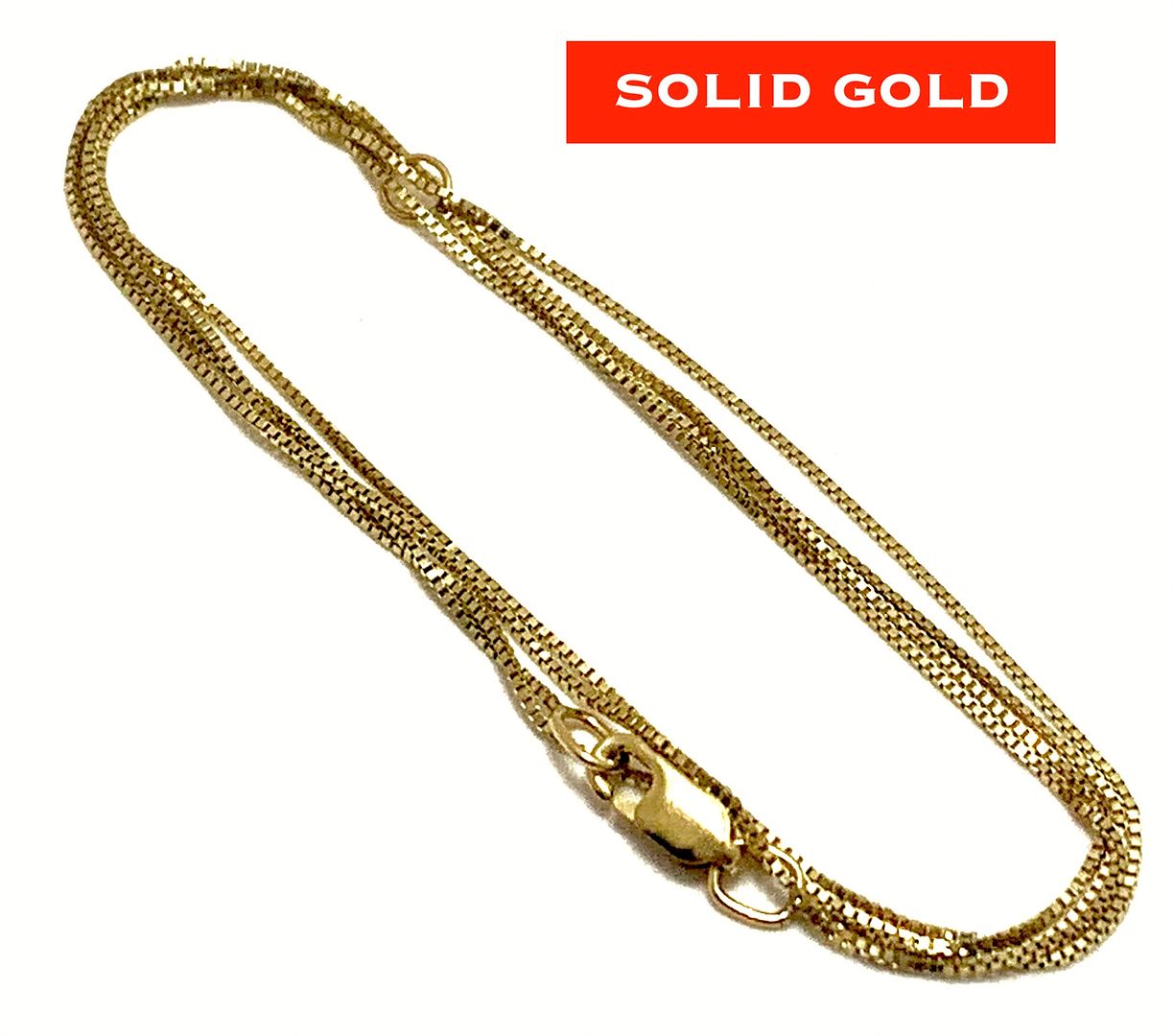 10k Yellow Gold Box Chain | Property Room