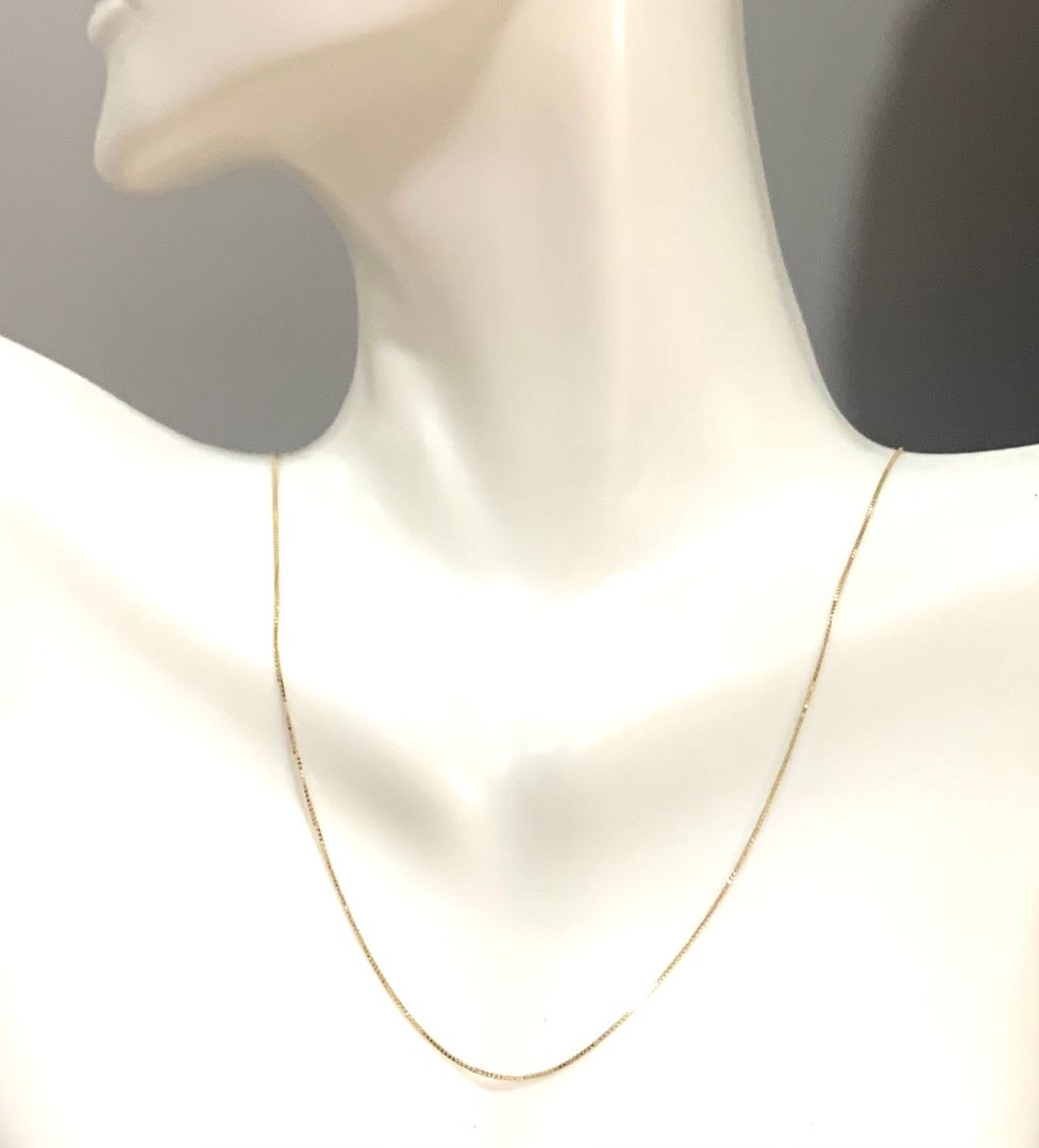 10k Yellow Gold Box Chain | Property Room