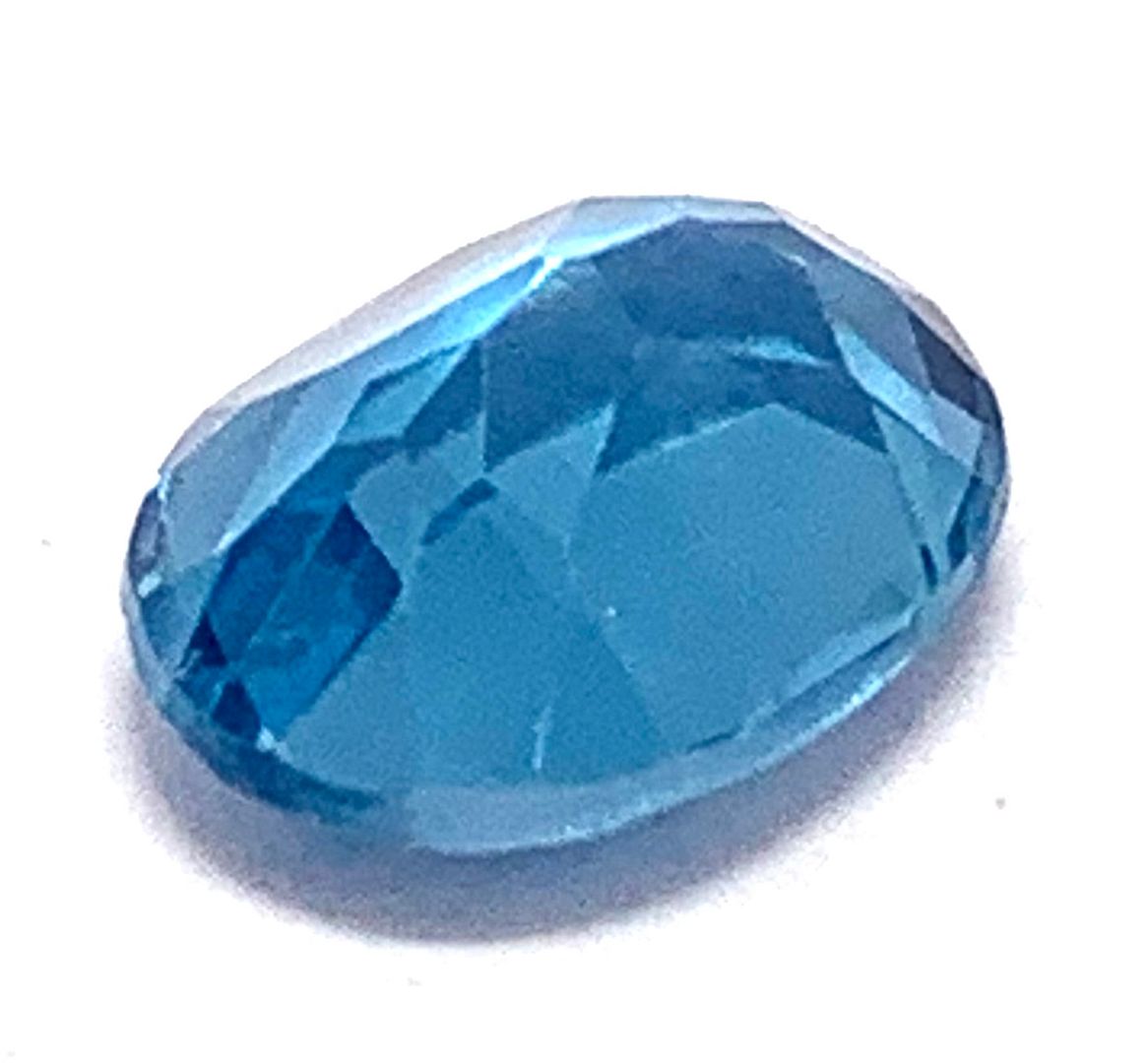 1.60ctw Natural Oval Cut Loose London Blue Topaz Gemstone 8X6 mm ...