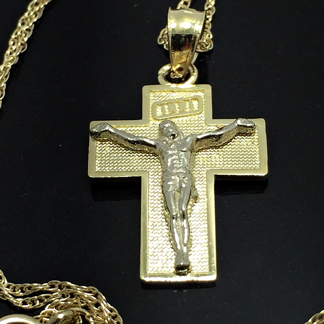 Solid 10k Yellow Gold 1.6 Grams Cross Necklace | Property Room Solid 10k Yellow Gold 1.6 Grams Cross Necklace | Property Room