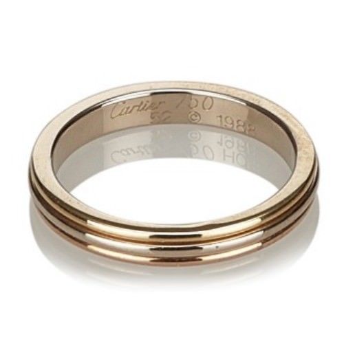 Cartier Women's Cartier 18K Tri-Color Gold Trinity Ring - Size 6/ O ...