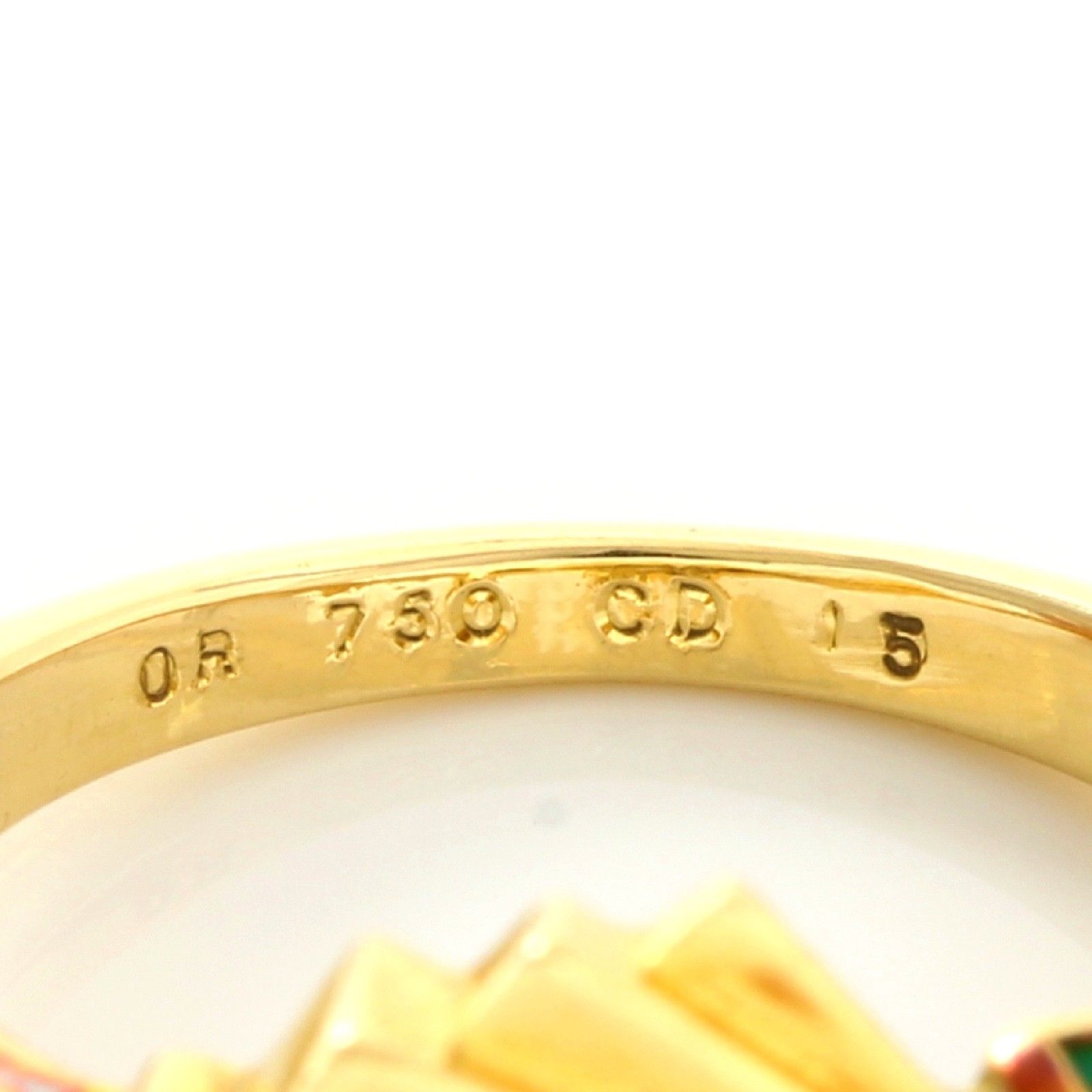 Estate Authentic CHRISTIAN DIOR Solid 18k Yellow Gold Genuine Diamonds ...