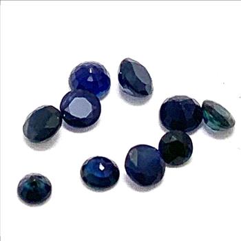 2.10ctw Natural African Blue Sapphire Lot Of 10 Loose Stones | Property ...