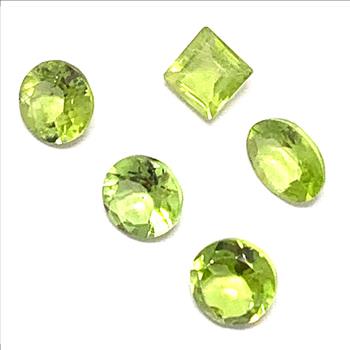 4.35ctw Lot of Natural Brazilian Untreated Peridot Loose Stones ...