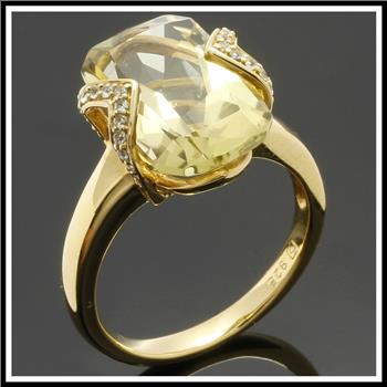 Solid .925 Sterling Silver & 18k Yellow Gold, 7.23ctw Genuine Lima ...