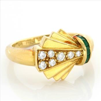 Estate Authentic CHRISTIAN DIOR Solid 18k Yellow Gold Genuine Diamonds ...