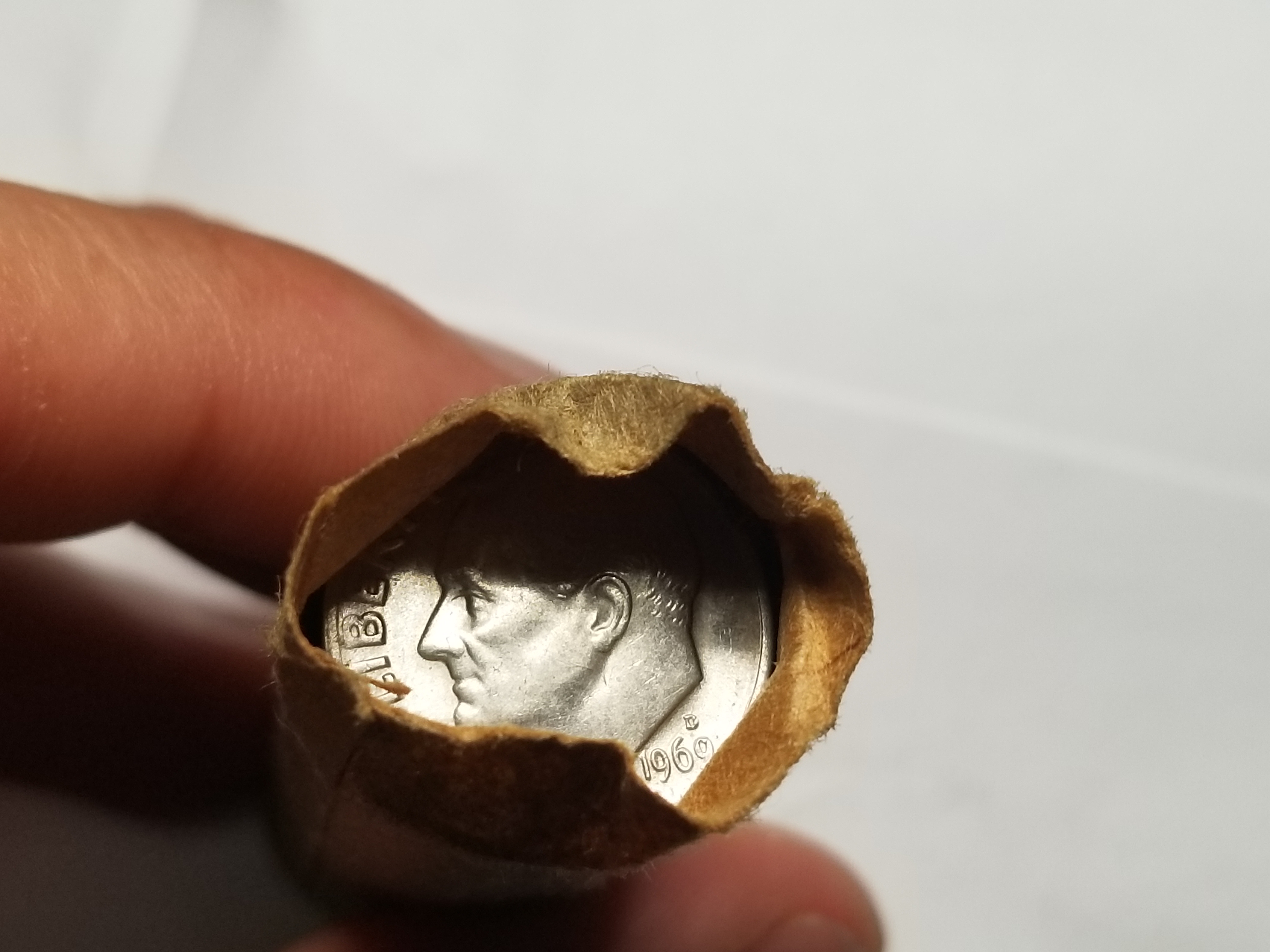 1969 D Roosevelt Dime Original BU Roll 50 Coins | Property Room