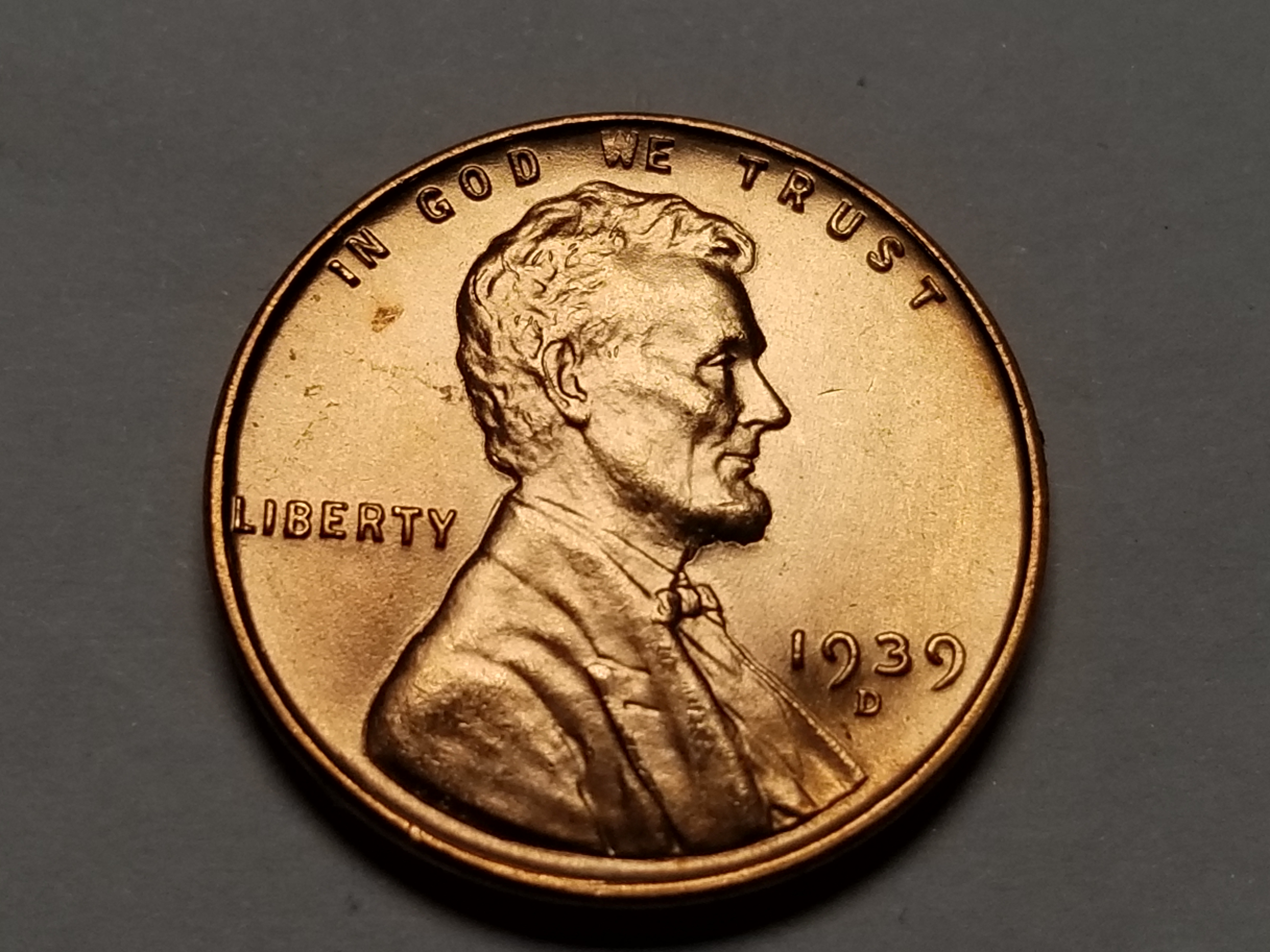 1939 D Lincoln Cent Wheat Penny Gem Uncirculated From an Original Roll ...