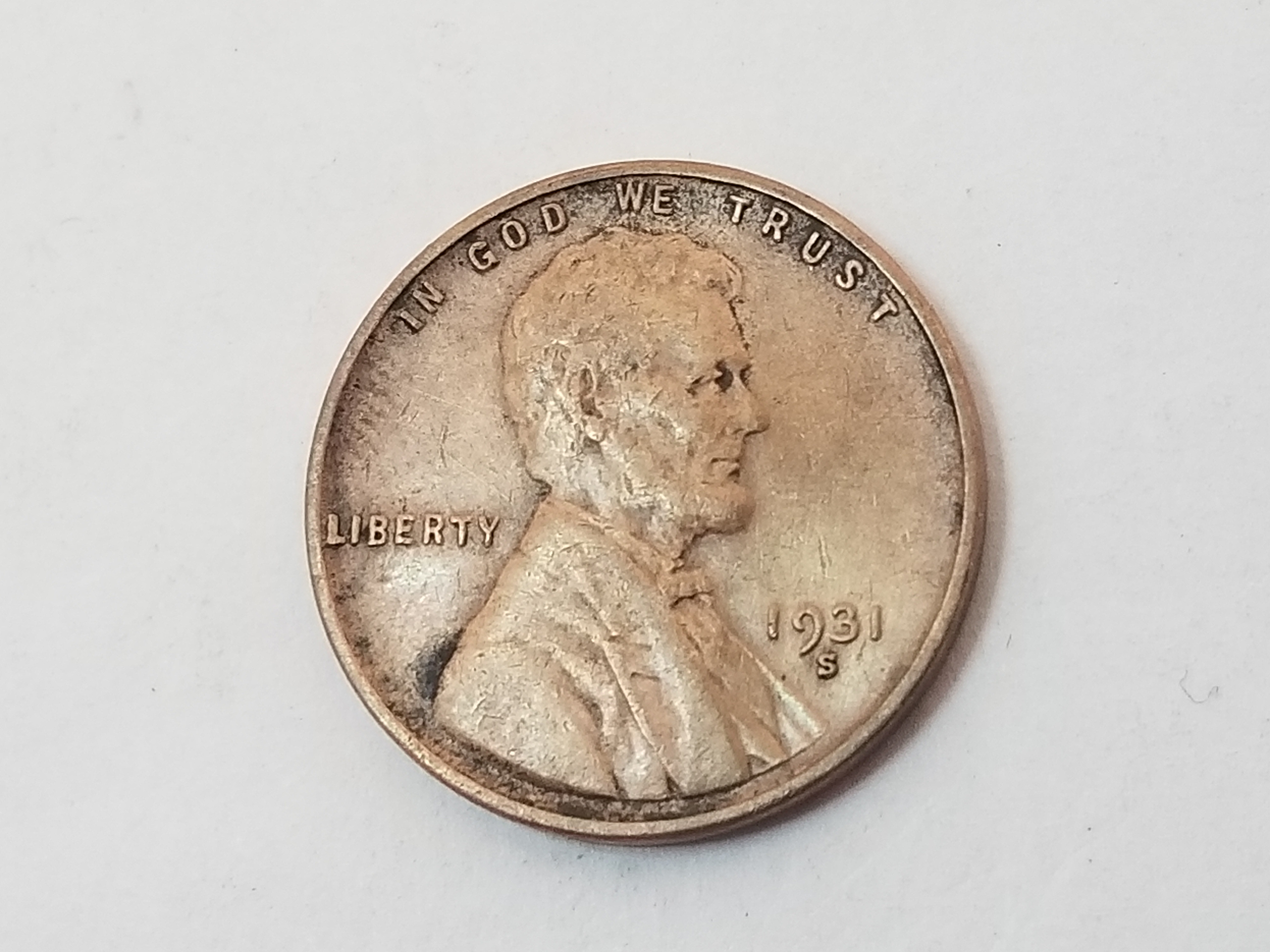 1931 S Lincoln Cent Wheat Penny Extremely High Grade | Property Room
