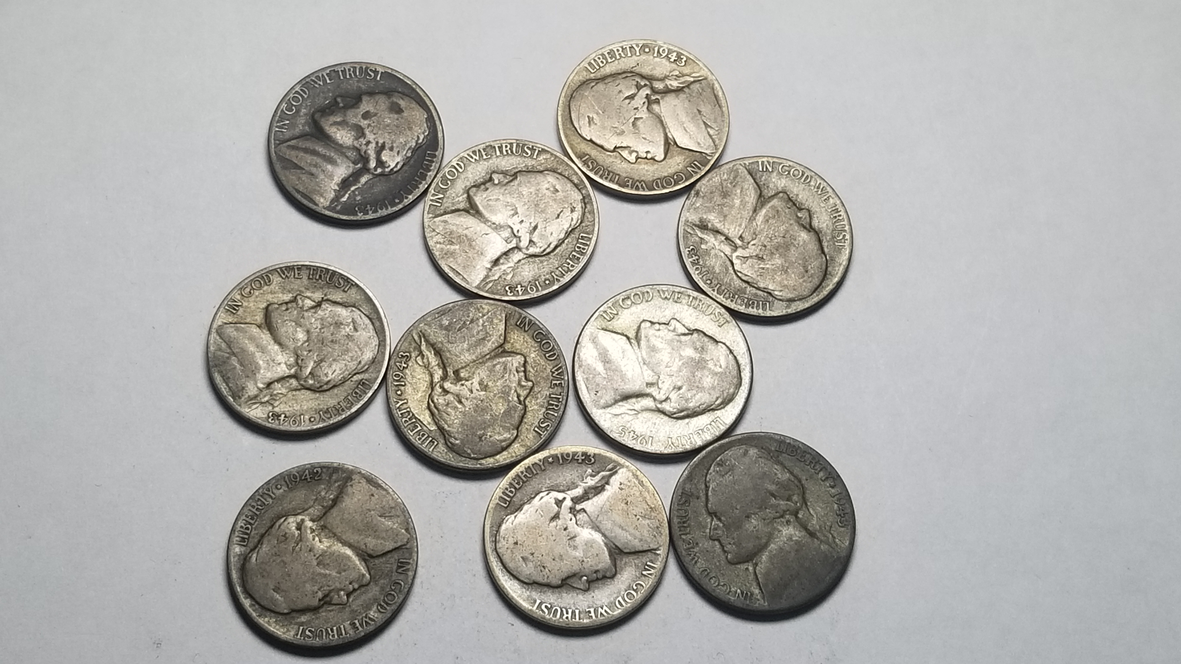 10 Jefferson Silver War Nickels | Property Room