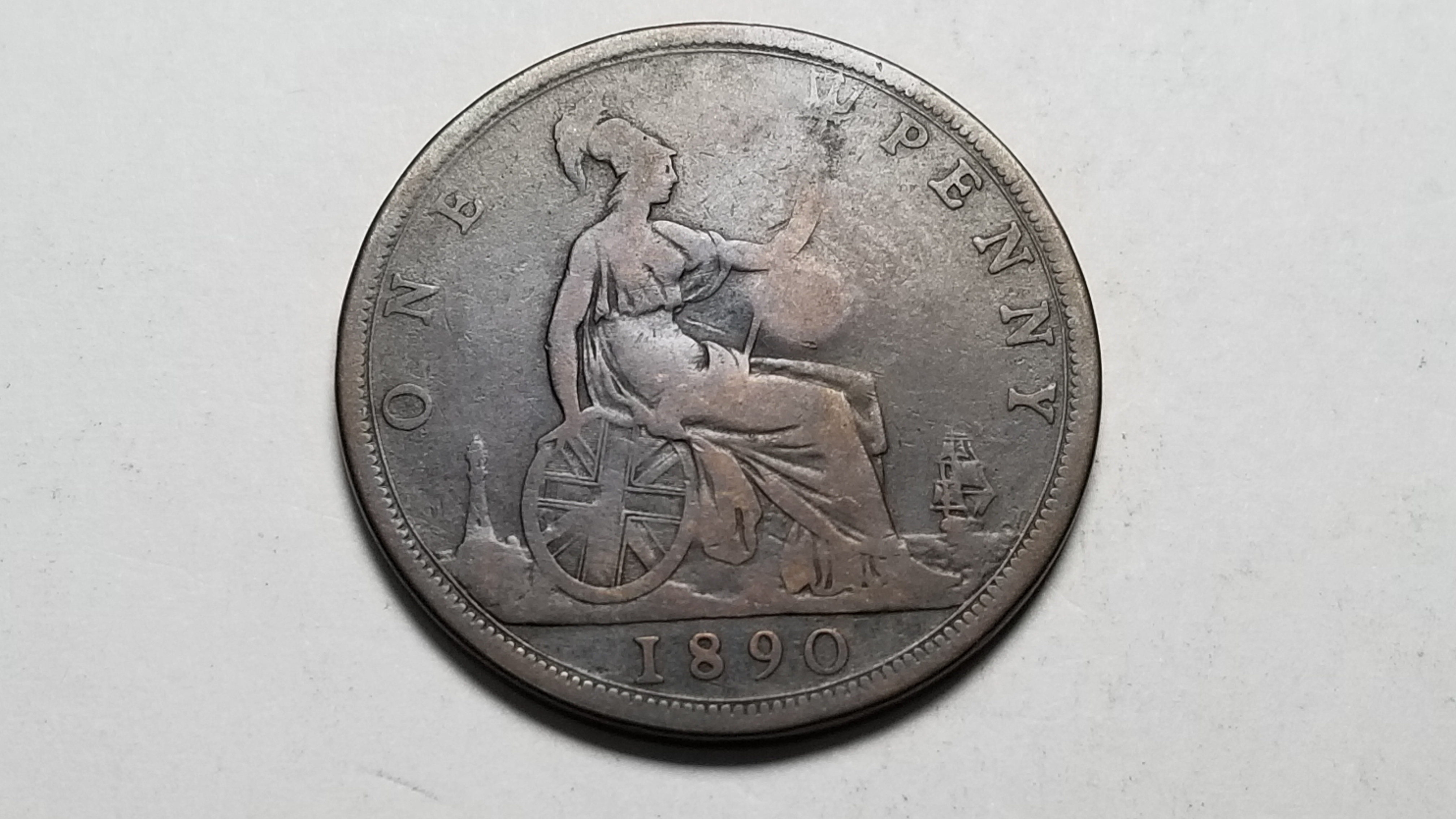 1890 British Large Penny High Grade Rare | Property Room